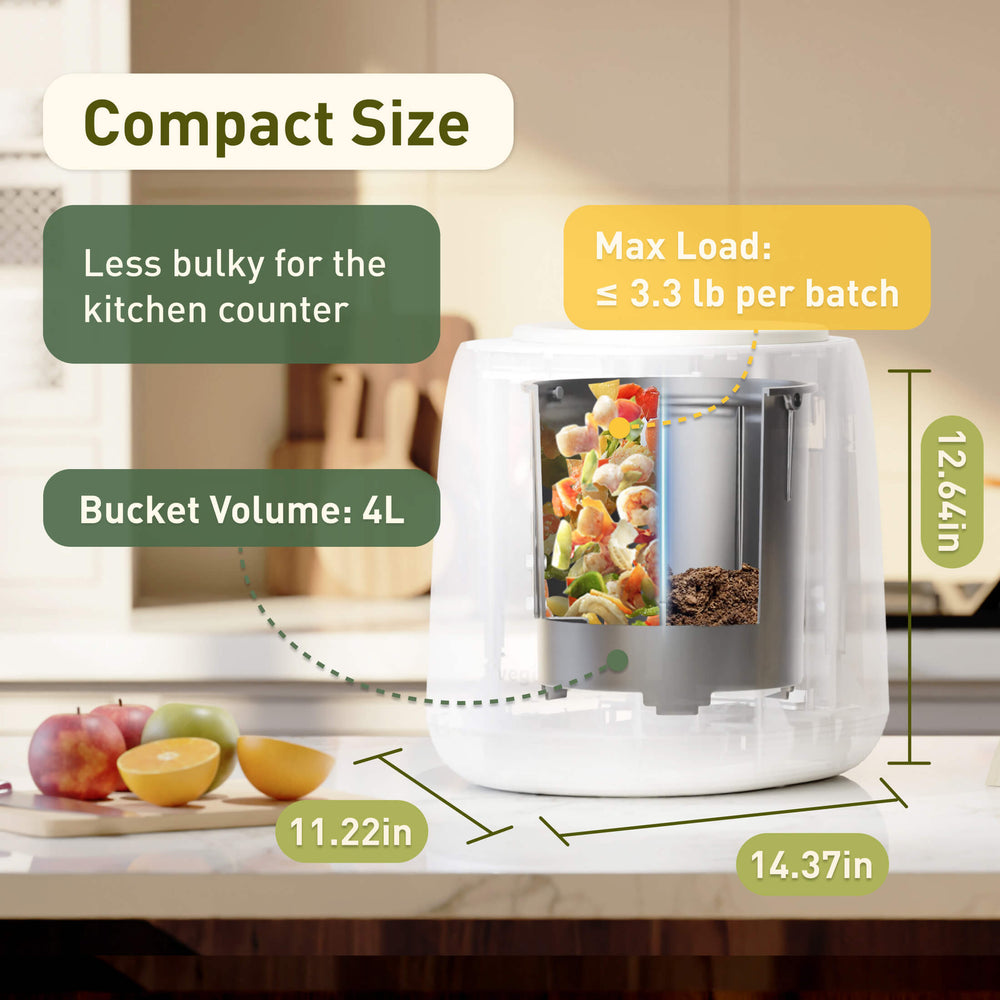 Best Countertop Food Composter| Recycle Kitchen Waste with Compost Bin ...