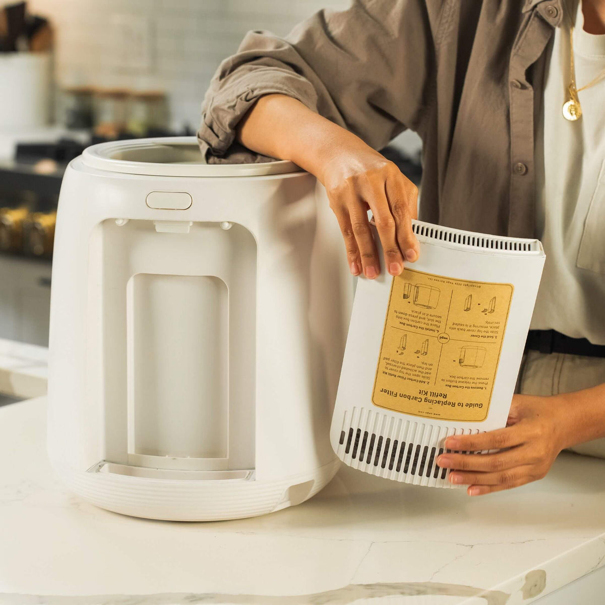 Vego Kitchen Composter: Transform Kitchen Scraps into Nutrient-Rich ...