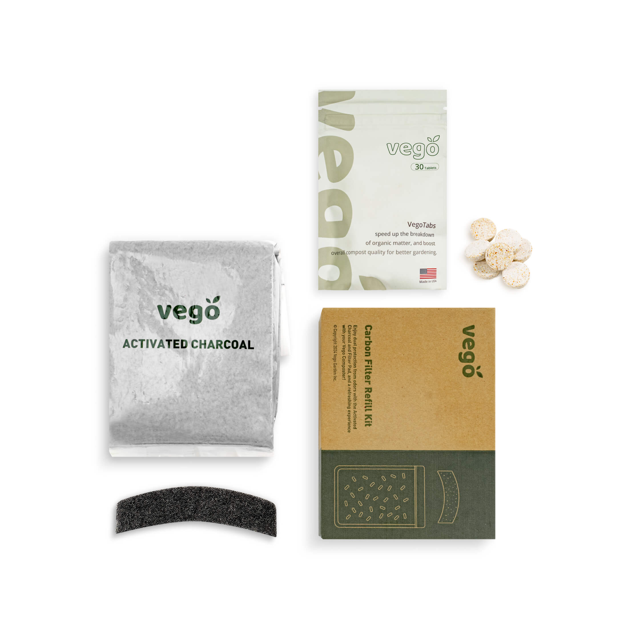 Vego Carbon Refill Kit & VegoTabs: Bundle Offer